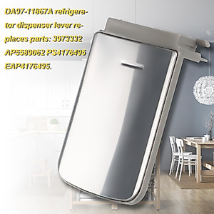 FETIONS DA97-11867A Refrigerator Dispenser Lever Assembly Parts, Replacement and Compatible with Sam-Sung Refrigerator, Fit to 3973332 AP5589062, PS4176495