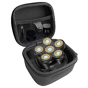 FitSand Hard Case Compatible for Roziaplus Skull Shaver 6 in 1 Bald Head Shaver 6D Electric Rotary Razor