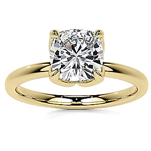 3 CT Cushion Cut VVS1 Colorless Moissanite Engagement Ring Set, Wedding/Bridal Ring Set, Sterling Silver Vintage Antique Anniversary Amazing Rings Set for Wife