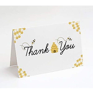 Market On Mainstreet Bumblebee Thank You Cards, Includes Envelopes, 25 Count, Made in the U.S.A