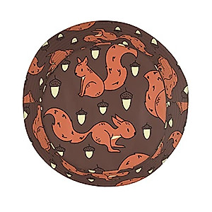 Cute Squirrel Acorns Bucket Hat Fisherman Hat Sun Cap for Men Women Outdoor Travel Beach