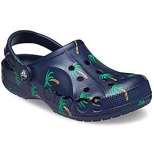 Crocs Unisex Men's and Women's Baya Graphic Clog, Tropical Palm Tree, Numeric_7 US