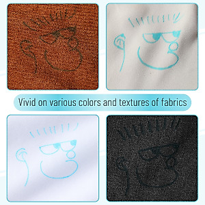 Mr. Pen- Fabric Markers for Sewing, 5 Pack, Blue, Erasable, Water Soluble Fabric Marker, Fabric Pens for Sewing Erasable, Washable Fabric Marker, Water Soluble Pen, Fabric Marking Pens for Sewing