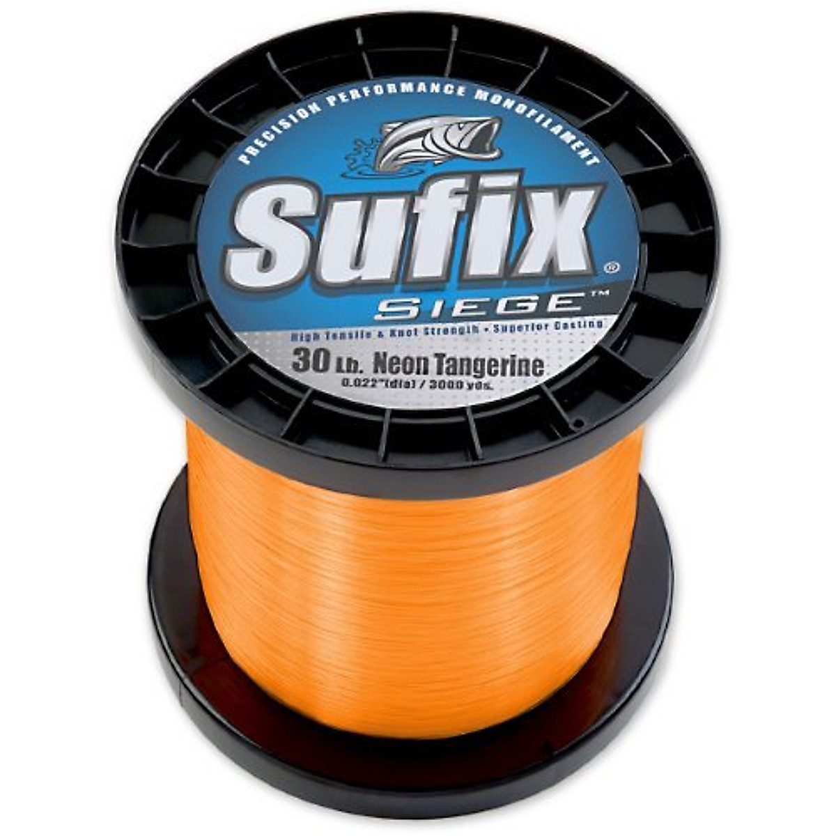 Sufix Performance Ice Fuse Fishing Line, Fluorescent Neon Fire, 10-Pound