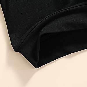 Toddler Baby Girl Boys Pullover Top Letter Babe Printed Causal Long Sleeve Sweatshirt Infant Fall Winter Clothes (Black, 12-18 Months)