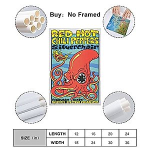 Red Hot Chili Peppers Poster Canvas Poster Bedroom Decoration Landscape Office Valentine's Birthday Gift Unframe-style-112x18inch(30x45cm)