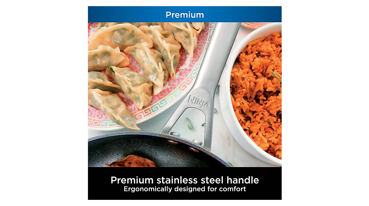 Ninja Foodi NeverStick Premium 5-Quart Sauté Pan with Glass Lid