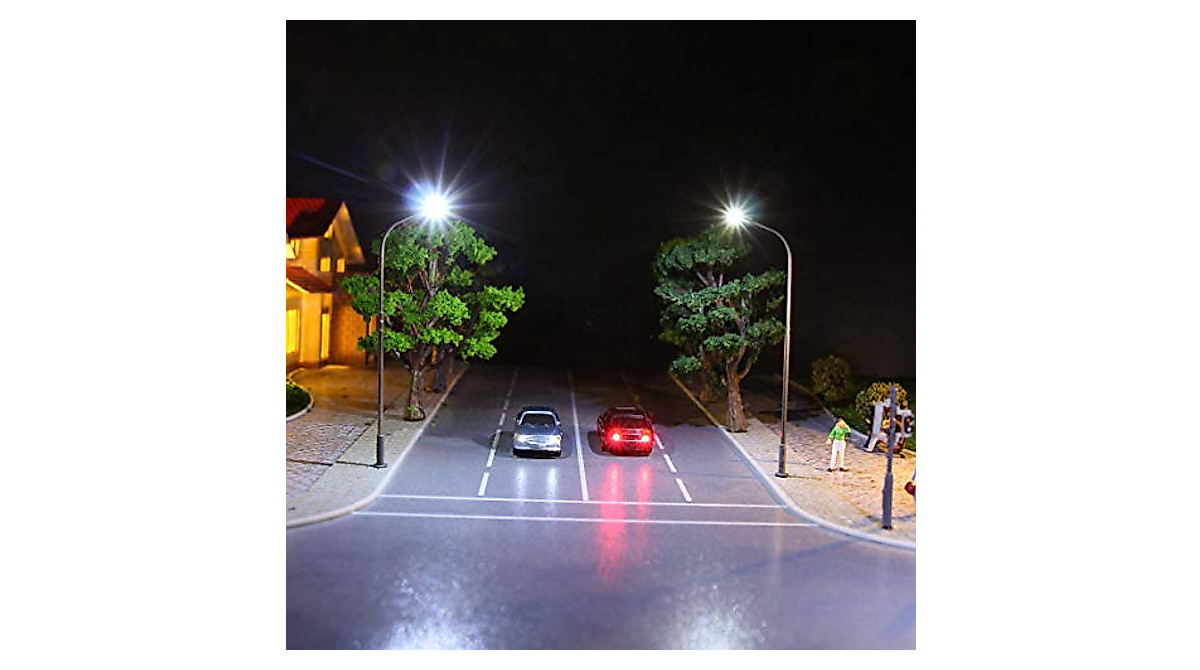 N Scale Lighted Model Cars - 12pcs Evemodel for Dioramas & Trains