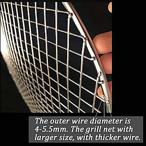 Turbokey Wire Steaming Cooling and Baking Barbecue Rack Dia 8.9" Stainless Steel Cross Wire for Air Fryer Instant Pot Pressure Cooker Canning Dutch Oven (225mm/8.9")