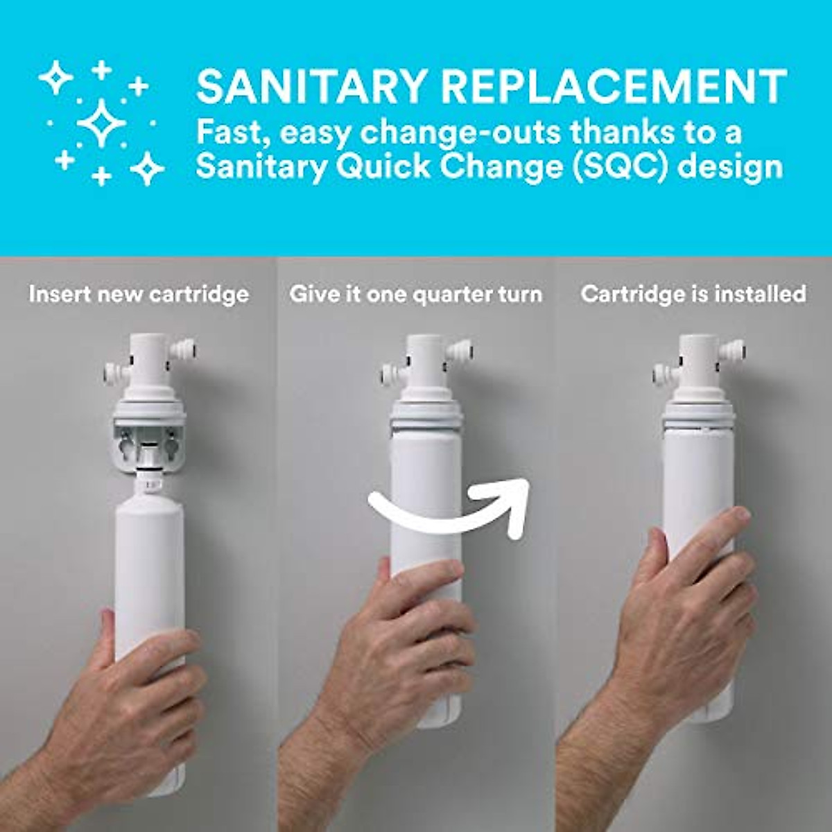 Aqua-Pure - 5610428 Under Sink Full Flow Replacement Cartridge AP Easy C-Cyst-FF, for use with AP Easy Cyst-FF System White
