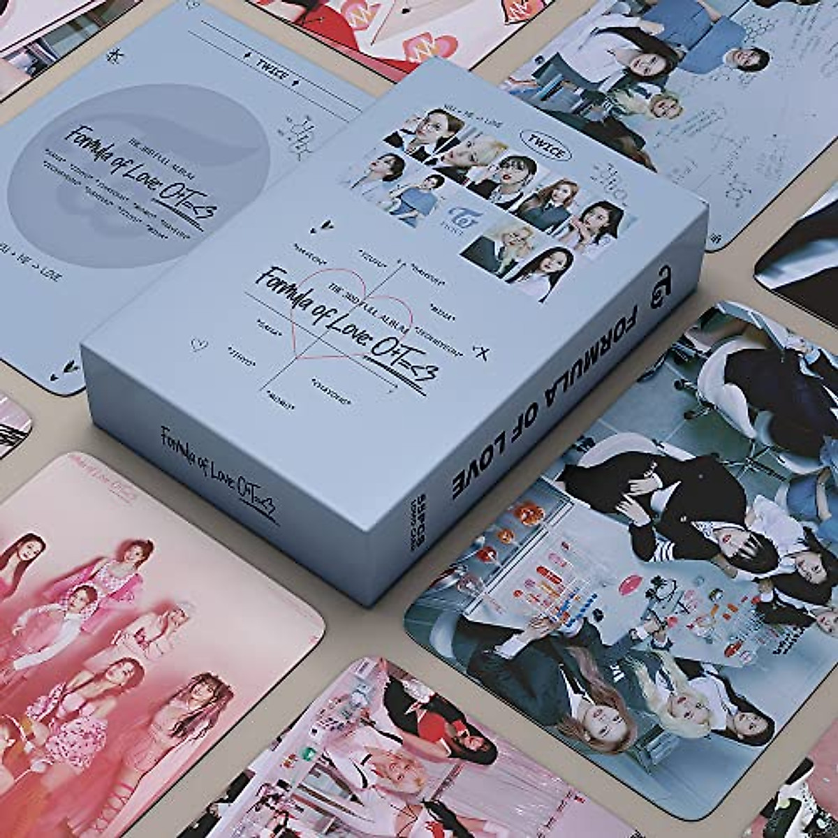 Fatyi Twice Gift Set with Lomo Card, Photocard Set, Merch With Sticker, 3D Sticker, Pen, Mirror, Wristband, Lanyard, Notebook and Hanging Flag, Kpop set