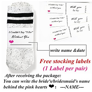 PAIXUN Bridesmaid Gifts For Women Wedding Gifts Proposal Set Bachelorette Party Favors Decorations Bride Socks