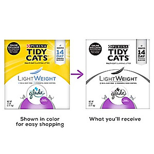 Purina Tidy Cats Low Dust, Multi Cat, Clumping Cat Litter, LightWeight Glade Clean Blossoms - 17 lb. Box