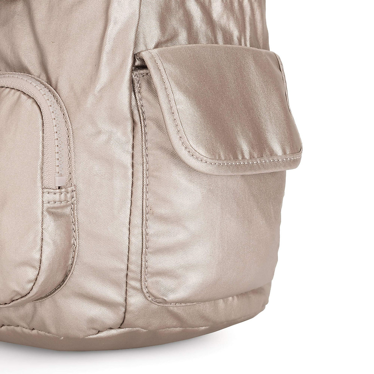 Kipling Women's City Pack Small Backpack, Lightweight Versatile Daypack, Nylon School Bag, Metallic Glow