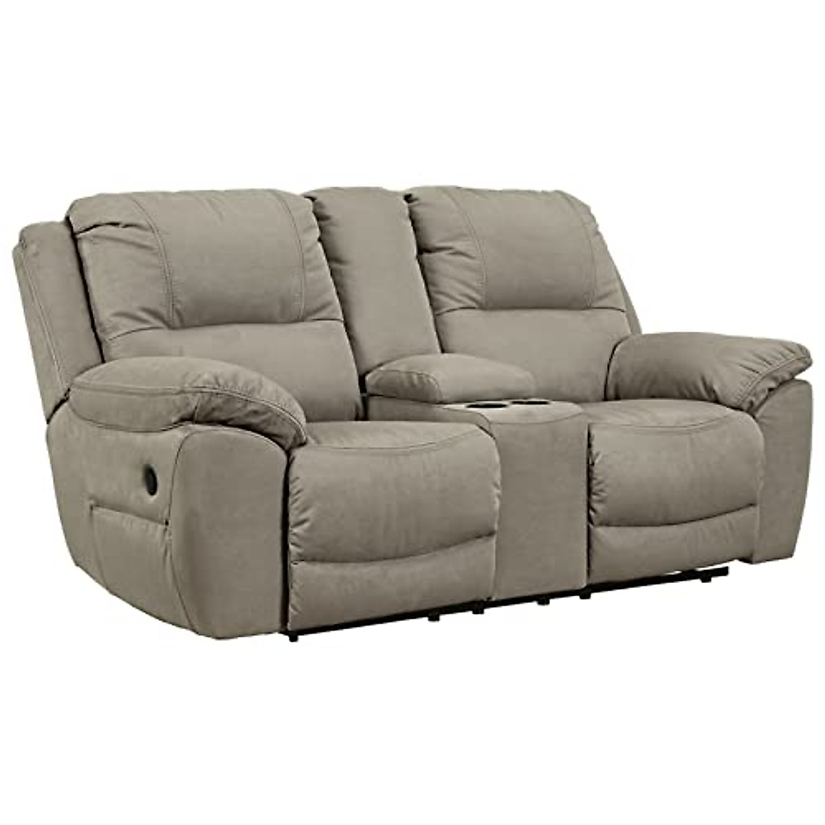 Signature Design by Ashley Next-Gen Gaucho Classic Reclining Loveseat with Console, Beige