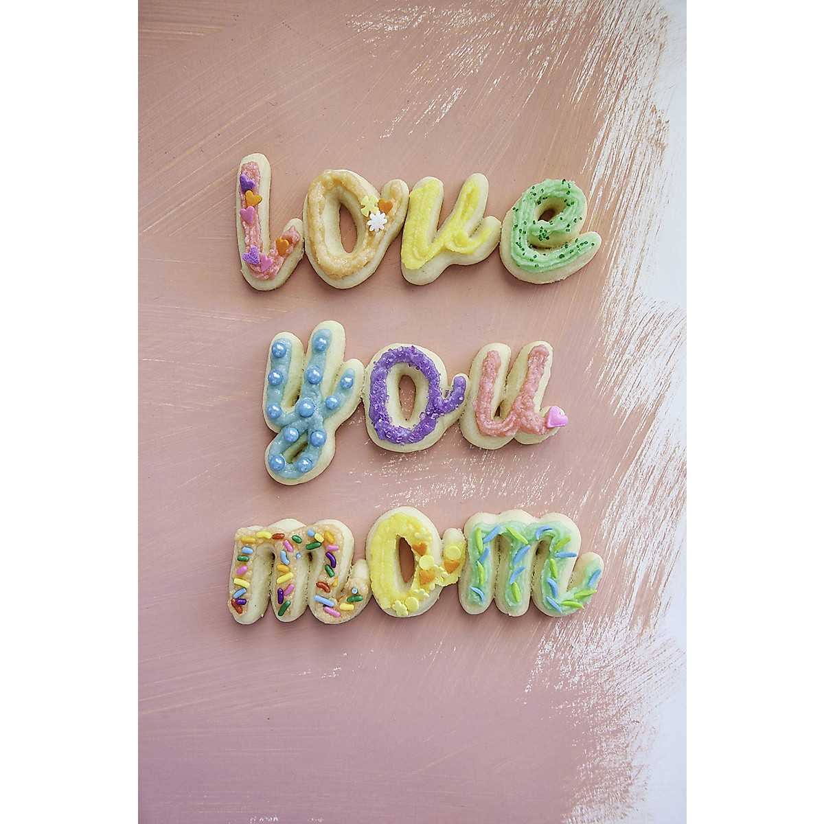 Talisman Designs Script Cookie Cutters | Set of 26 | White | Made of BPA Free Plastic | Small Letter Cutters for Cookies, Pies, Dough & Fondant | Baking Alphabet Cookie Cutters