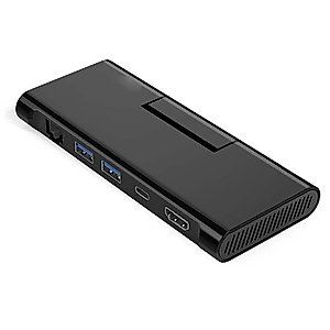 SHYPT USB-C HUB Type C HUB to USB 3.0 Type C HDMI-Compatible RJ45 RJ45 4K Video USB 3.1 HUB with Stand