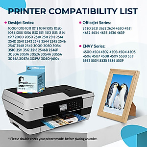 Penguin Remanufactured Printer Ink Cartridge Replacement for HP 61XL,61 XL Used for Hp Deskjet 1000 1010 2540 2546 3050A Envy 4500 4509 5530 Officejet 4630 4609(1 Black,1 Color) Combo Pack