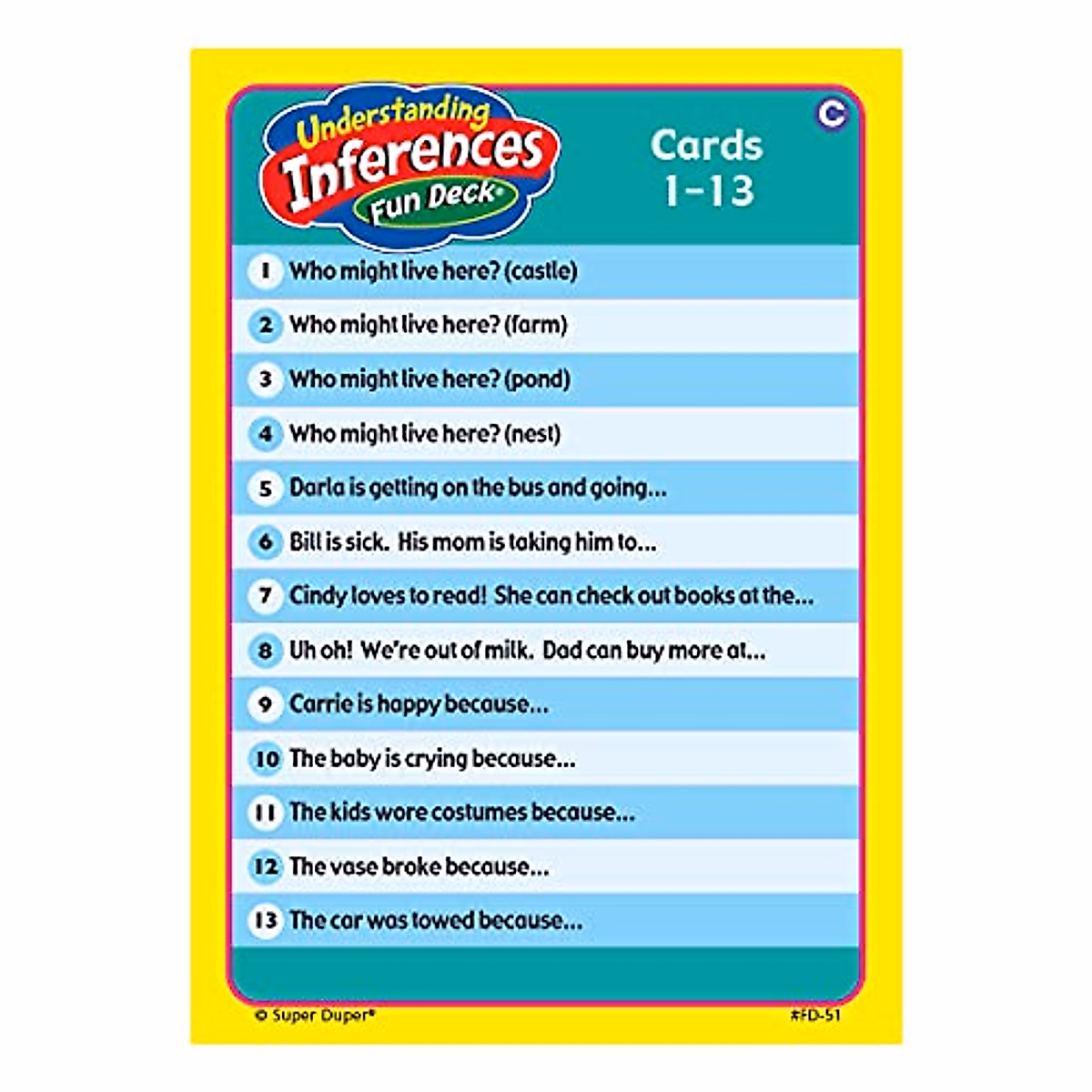 Super Duper Publications | Clues for Critical Thinking Secret Decoder Fun Deck | Understanding Inferences Flash Cards | Problem Solving and Reasoning Skills Bundle | Educational Learning Materials