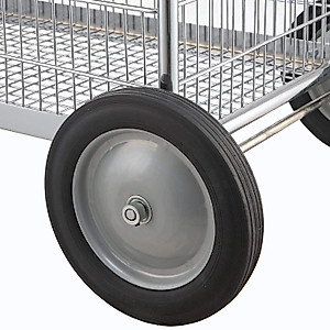 Global Industrial Deluxe Mail/Office File Cart, 250 Lb. Capacity