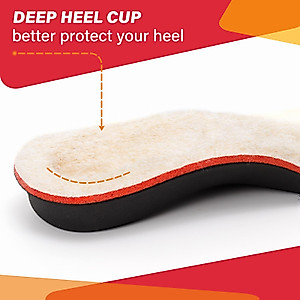 V.Step Sheepskin Insoles for Women Men Wool Fleece Shoe Inserts with Arch Support Warm Cozy Replacement Insoles for Boots Slippers Shoes, XS