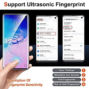 UniqueMe [3+2 Pack] Compatible with Samsung Galaxy S10 Full Coverage Flexible TPU Screen Protector and Camera Lens Protector 【Not Fit for Samsung S10 Plus】