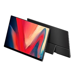 Serchou Portable Monitor 13.3 inches / 15.6 inches, External Expansion Screen HD Display, Integrated Stand (Size : 15.6 inches)
