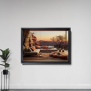 Rainbow Joshua Tree Art Print, Abstract Desert Landscape Artwork, Boho Wall Art, Retro Art, Eclectic Home Decor, Mid Century Modern, Wall Art, Art Decor