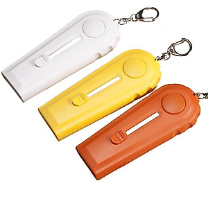 3 Pcs Fun Cap Zappa Beer Bottle Opener Party Collection Bottle Cap Shooters Launchers with Keychains, White Yellow Orange