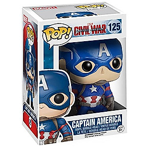 POP Marvel: Captain America 3: Civil War - Captain America Funko Vinyl Figure (Bundled with Compatible Box Protector Case)