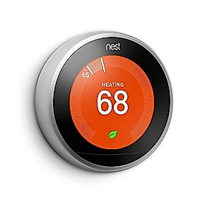 Google Nest Learning Thermostat - 3rd Generation - Smart Thermostat - Pro Version - Works With Alexa