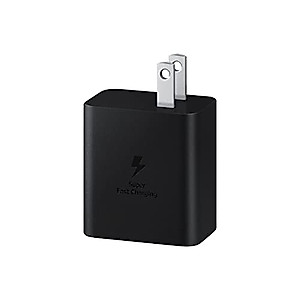 SAMSUNG 45W Power Adapter (w/Cable C-to-C), Black