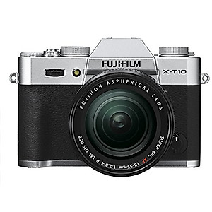 Fujifilm X-T10 Silver Mirrorless Digital Camera Kit with XF18-55mm F2.8-4.0 R LM OIS Lens
