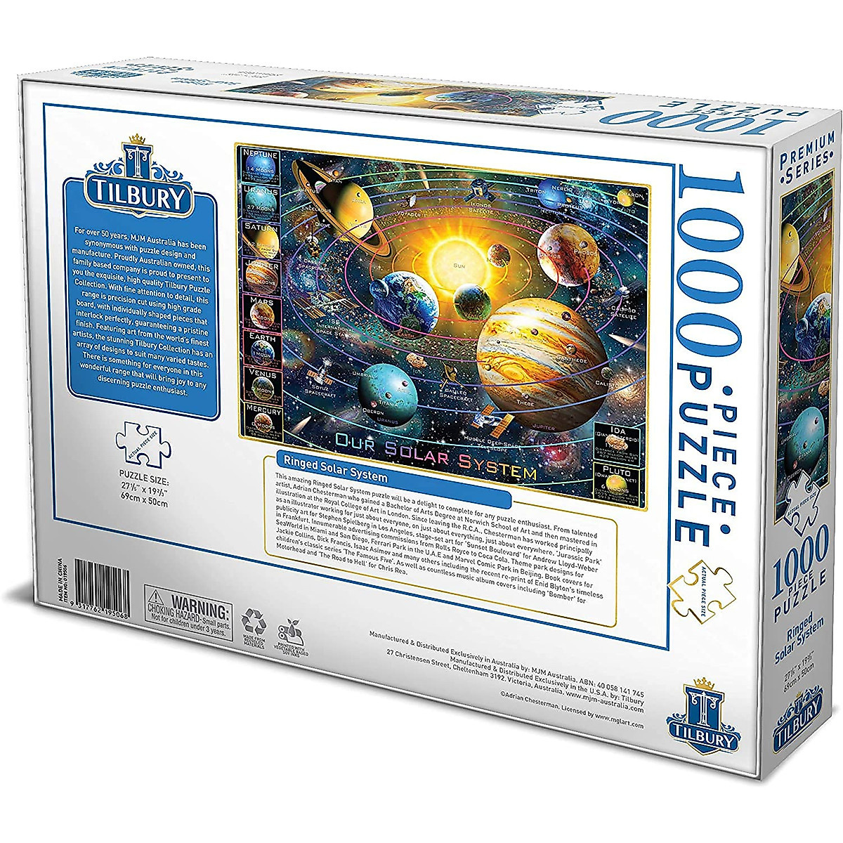 TILBURY Premium Jigsaw Puzzle - 1000 Piece Puzzle - A Brilliant Solar System Puzzle. The Perfect Jigsaw Puzzle For The Whole Family And Great Games For Adults