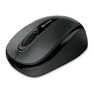 Microsoft Wireless Mobile Mouse 3500 - Loch Ness Gray. Comfortable design, Right/Left Hand Use, Wireless, USB 2.0 with Nano transceiver for PC/Laptop/Desktop, works with for Mac/Windows Computers