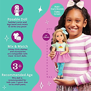 Glitter Girls - Sashka 14-inch Poseable Fashion Doll for Girls Age 3 & Up