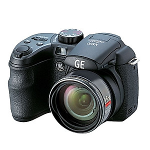 GE Power Pro X500-BK 16 MP with 15 x Optical Zoom Digital Camera, Black (OLD MODEL)