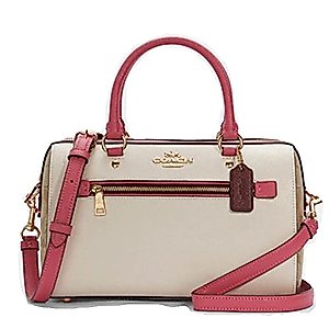 Coach Rowan Crossbody In Signature Leather Canvas (Confetti Mango)