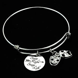 Kivosliviz Theater Gifts Bracelet Drama's Bracelets Gift Comedy Tragedy Jewelry for Actress Theater Bracelet