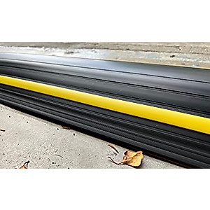 2" High Garage Door Flood Barrier Threshold Kit ‘GARADAM’ (10'3") | Flexible PVC | Complete Kit Includes 2 Adhesives | GaraDry