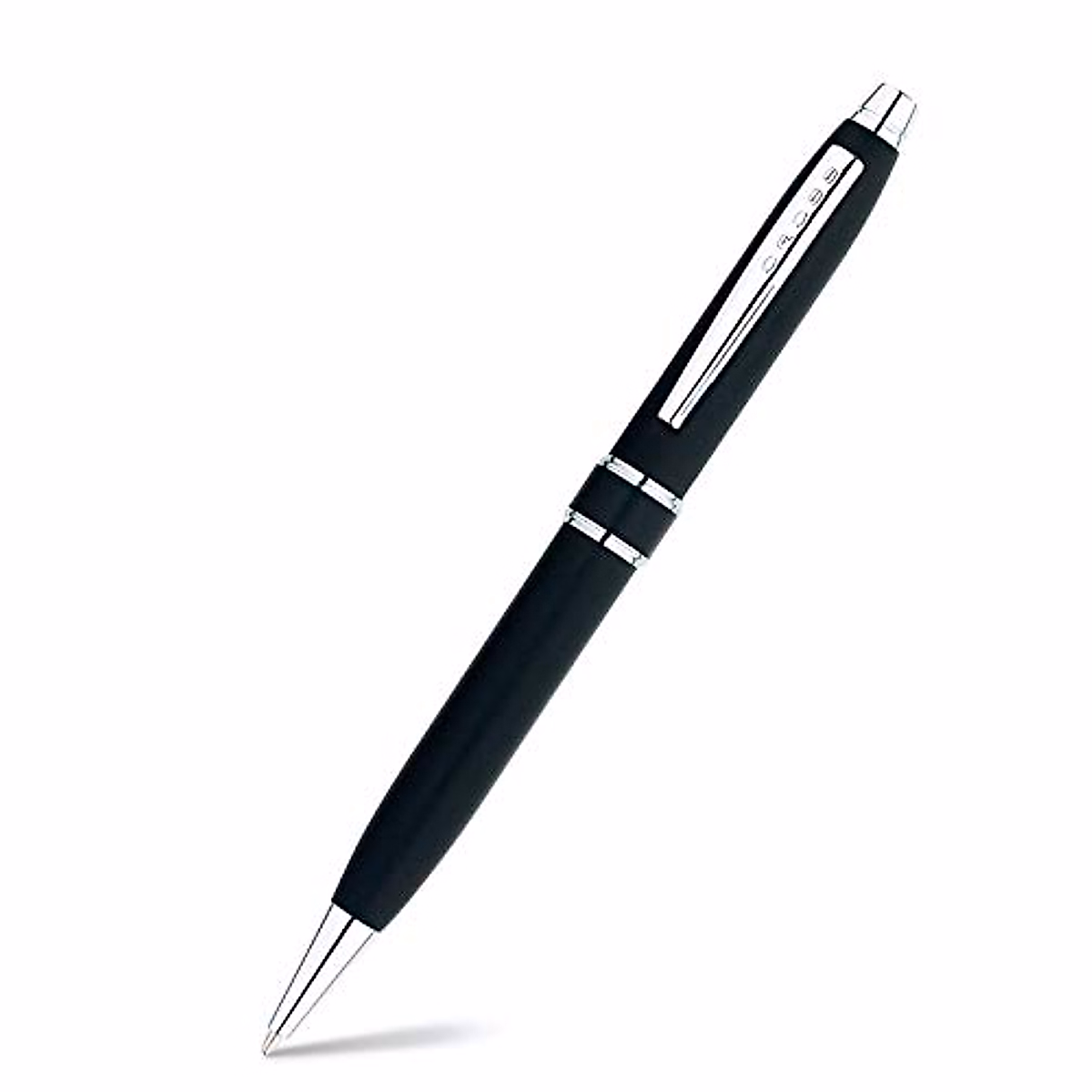 Cross Stratford Black Lacquer Ballpoint Pen with Chrome Appointments