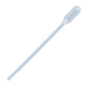 Sterile Non-Graduated Narrow Fine Stem Transfer Pipettes 3.5 mL (0.12 oz) - 24 Pack