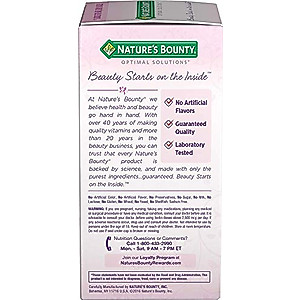 Nature's Bounty Optimal Solutions Hair, Skin & Nails Formula, 60 Coated Caplets