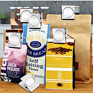 4 Pack Magnetic Clips Heavy Duty, 2.2 Inch Extra Large Clip Magnets, Fridge Magnet Clips, Strong Magnet Clips for Whiteboard, Office Magnets.