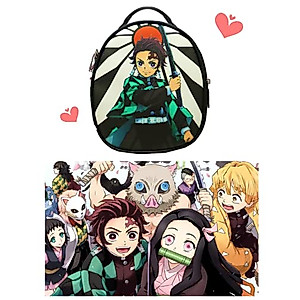 Kerr's Choice Animie Bag Boy Men Slayer Bag Black Backpack Cute Black Purse