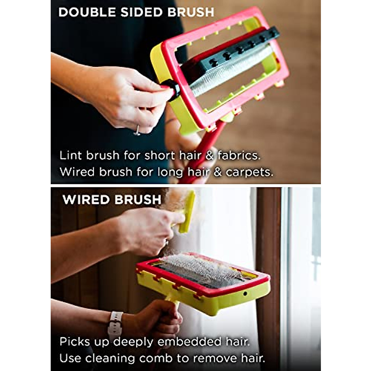 LeBRUSH 2.0 Pet Hair Remover for Carpet for Short & Long Cat, Dog Hair | Remover for Carpet & Couch, Carpet Rake, Pet Hair Removal Tool, Carpet Broom, Pet Hair Rake, Dog Fur Remover