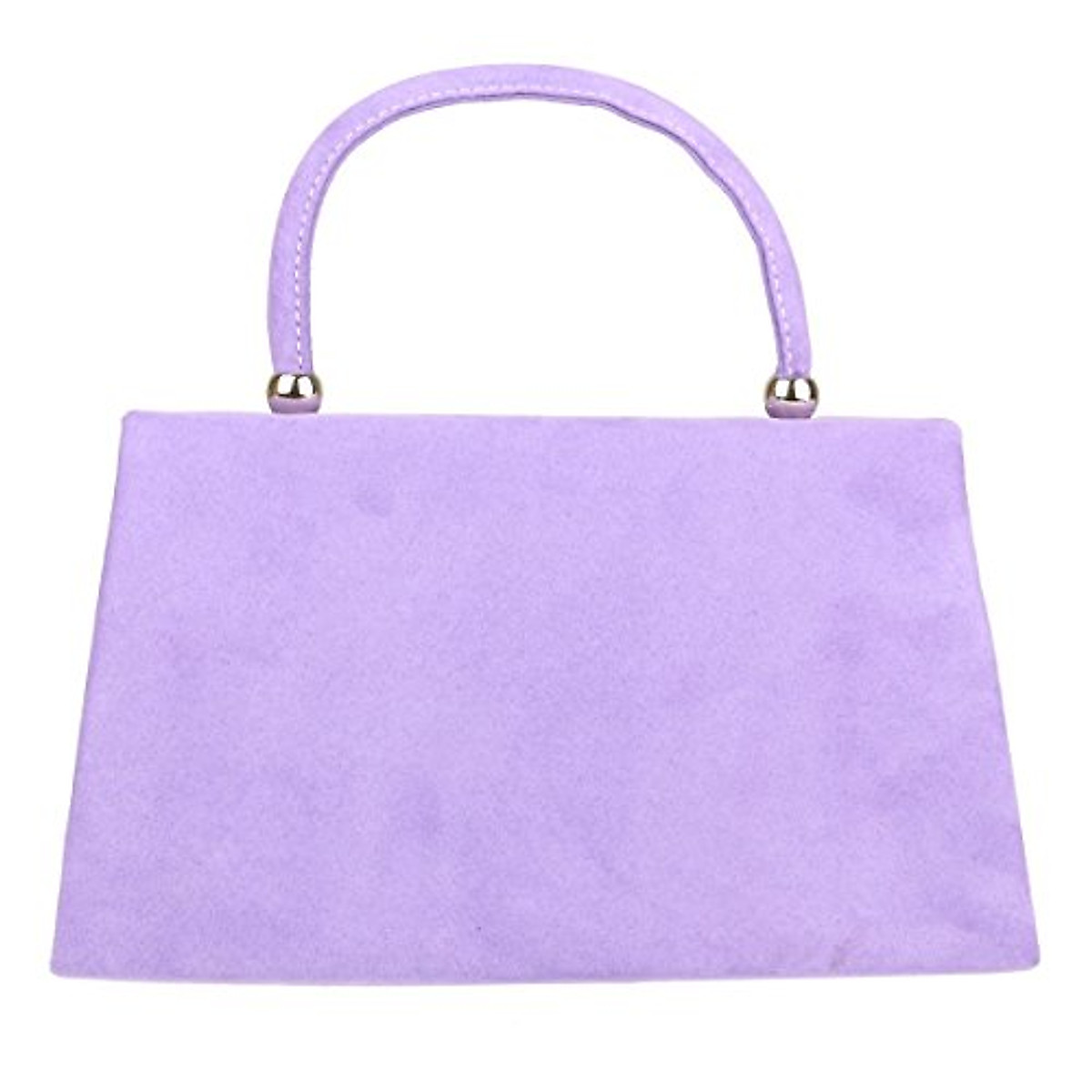 Girly HandBags Retro Plain Clutch Bag Lilac