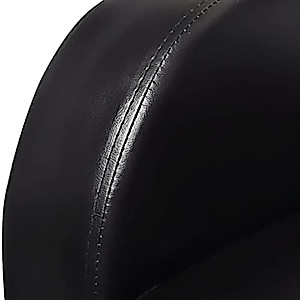 YPWRENH Reading Chair 3-Seater Home Theater Recliner Sofa Black Faux Leather High Back Chair for Living Room, Dining Room, Conference Room, Waiting Room