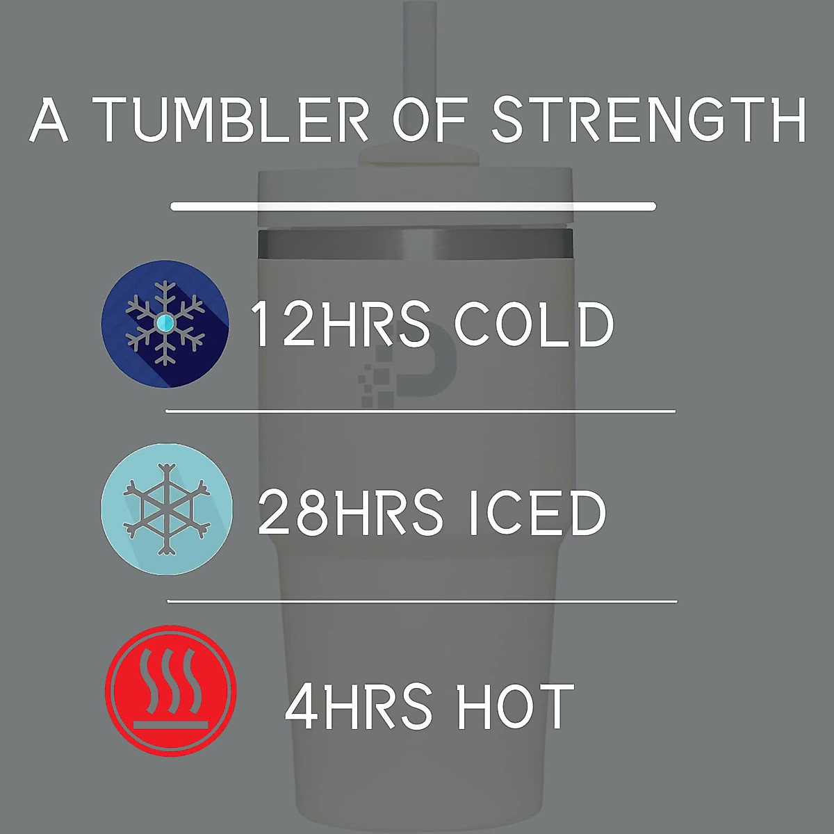 Acuewuja 20oz/590ml Tumbler With Lid And Straw Reusable Adventure Quencher H2.0 Vacuum 18/8 Stainless Steel Coffee Travel Mug Leak Resistant Insulated Beer Cup (Cream)