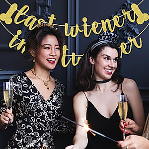 Funny Bachelorette Banner, Bachelorette Party Banner, Funny Bridal Shower Decorations, Bachelorette Party Decorations Supplies (Gold Glitter)